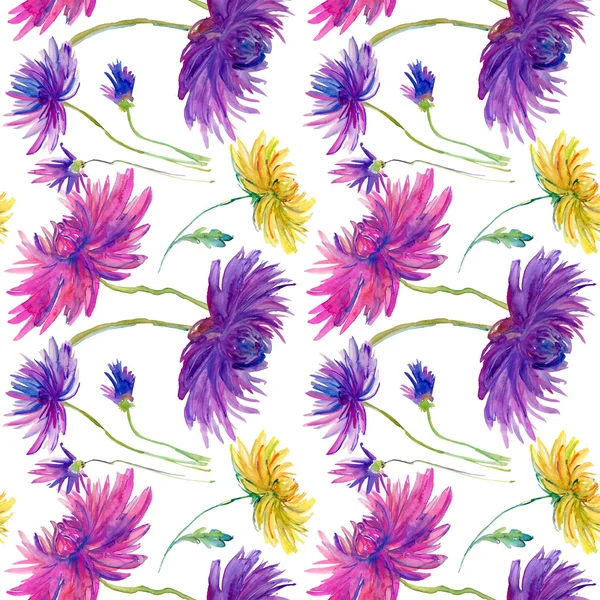 Watercolor Flowers Pattern. Stock Photo by ©olies 32835611