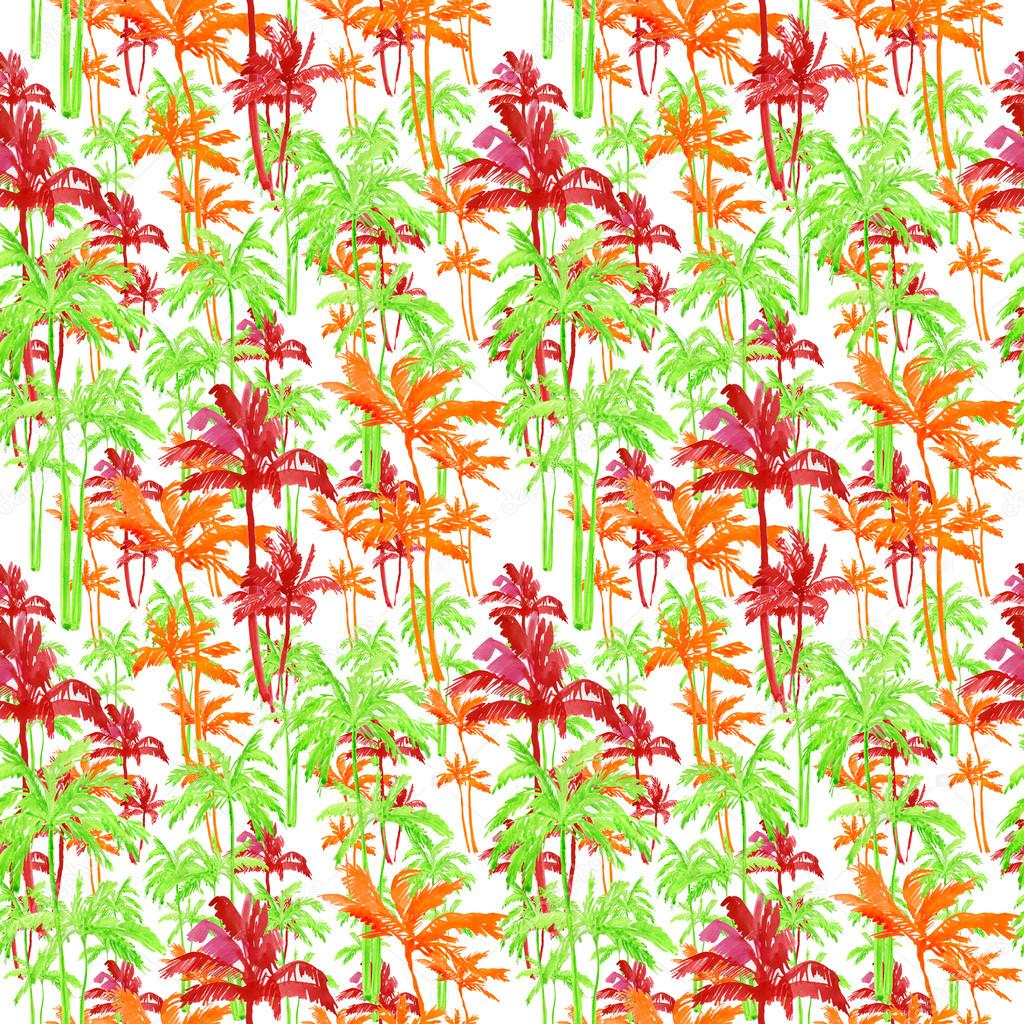 Pattern of palm trees — Stock Photo © olies #47547405