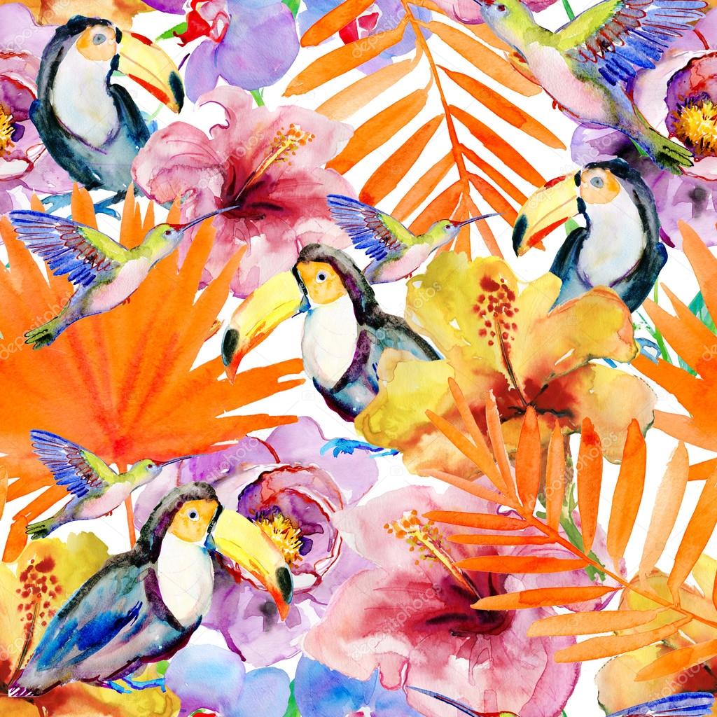 Tropical Seamless pattern. — Stock Photo © olies #47839455