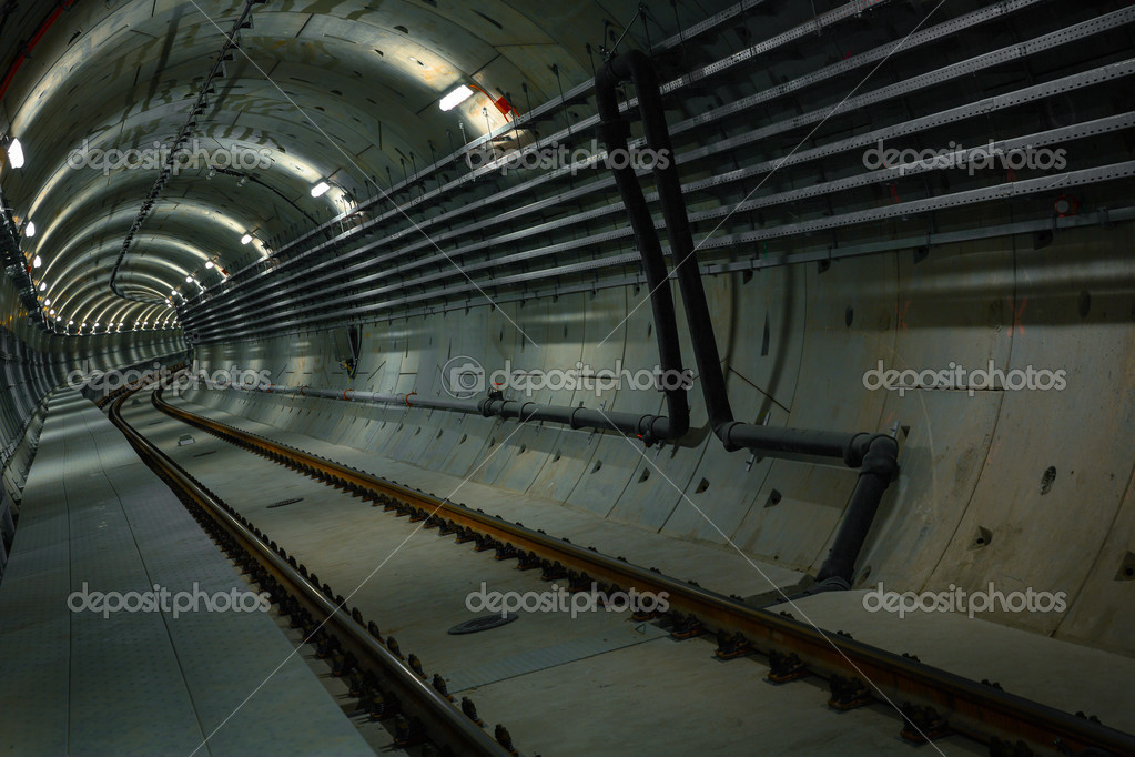 Underground metro line on construction — Stock Photo © maroti #31542649