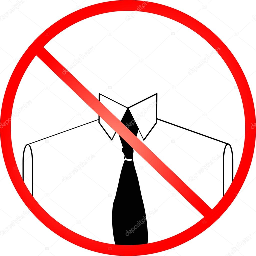 No enter, not included in office clothes (uniform) — Stock Vector ...