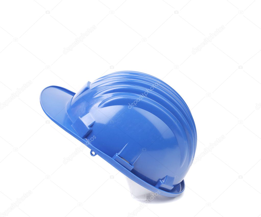 Blue hard hat. — Stock Photo © indigolotos #32700501