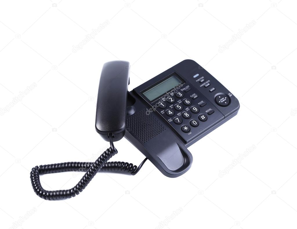 One landline phone. Stock Photo by ©indigolotos 33407657