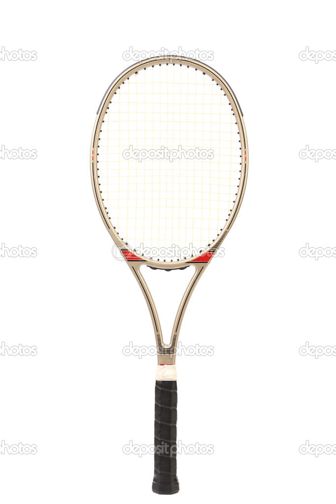 Gray tennis racket. Stock Photo by ©indigolotos 34097911