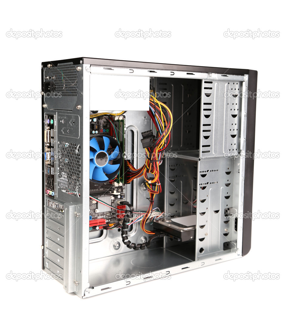 Opened computer system unit. — Stock Photo © indigolotos #39318191