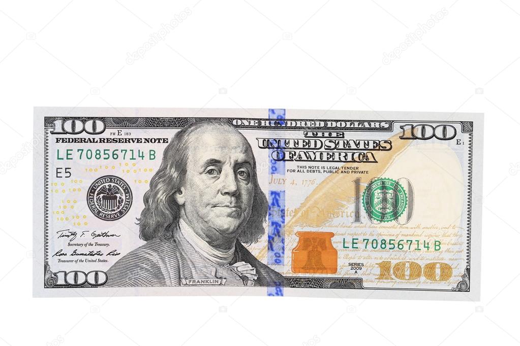 New one hundred dollar bill. — Stock Photo © indigolotos #44861075 New one hundred dollar bill. — Stock Photo © indigolotos #44861075