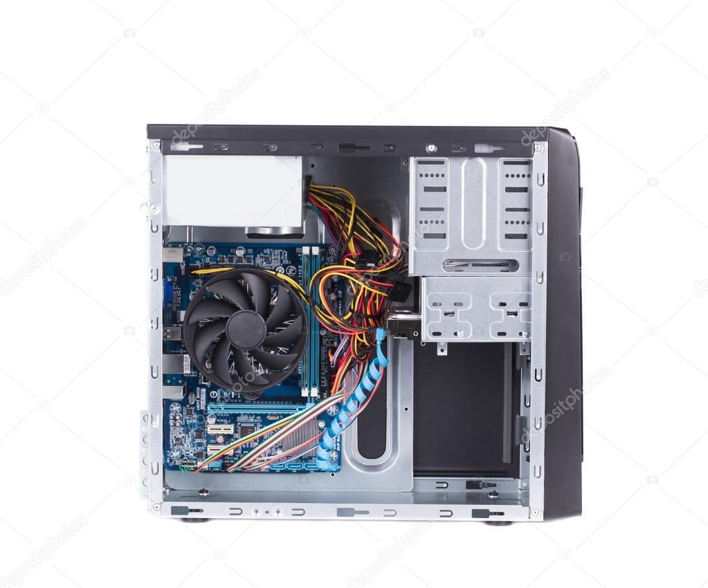Open PC computer case. Stock Photo by ©indigolotos 47885539
