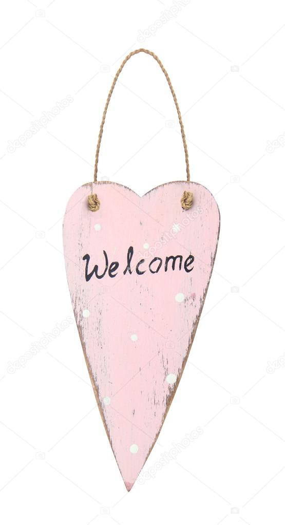 Pink signboard on the door isolated on white background Stock Photo by ...