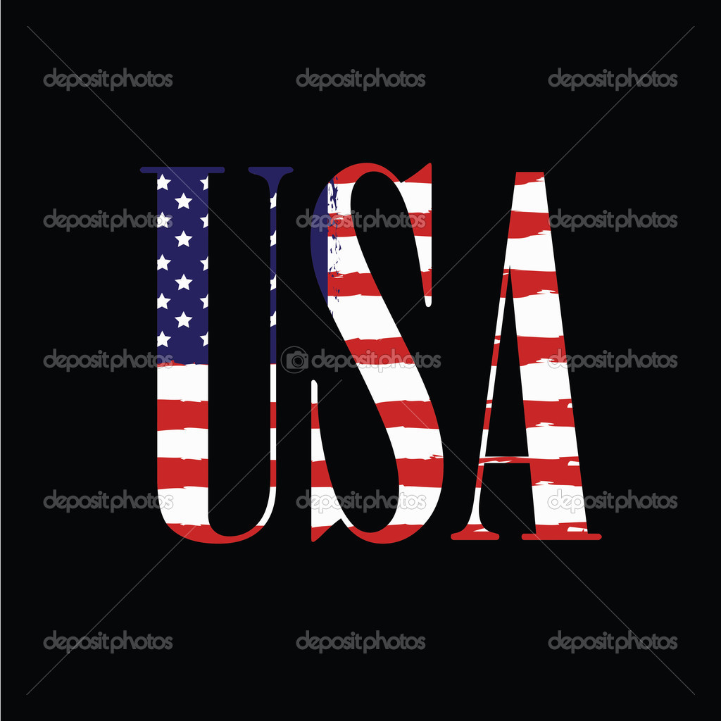 USA text Stock Vector Image by ©L4DISENO #26544293