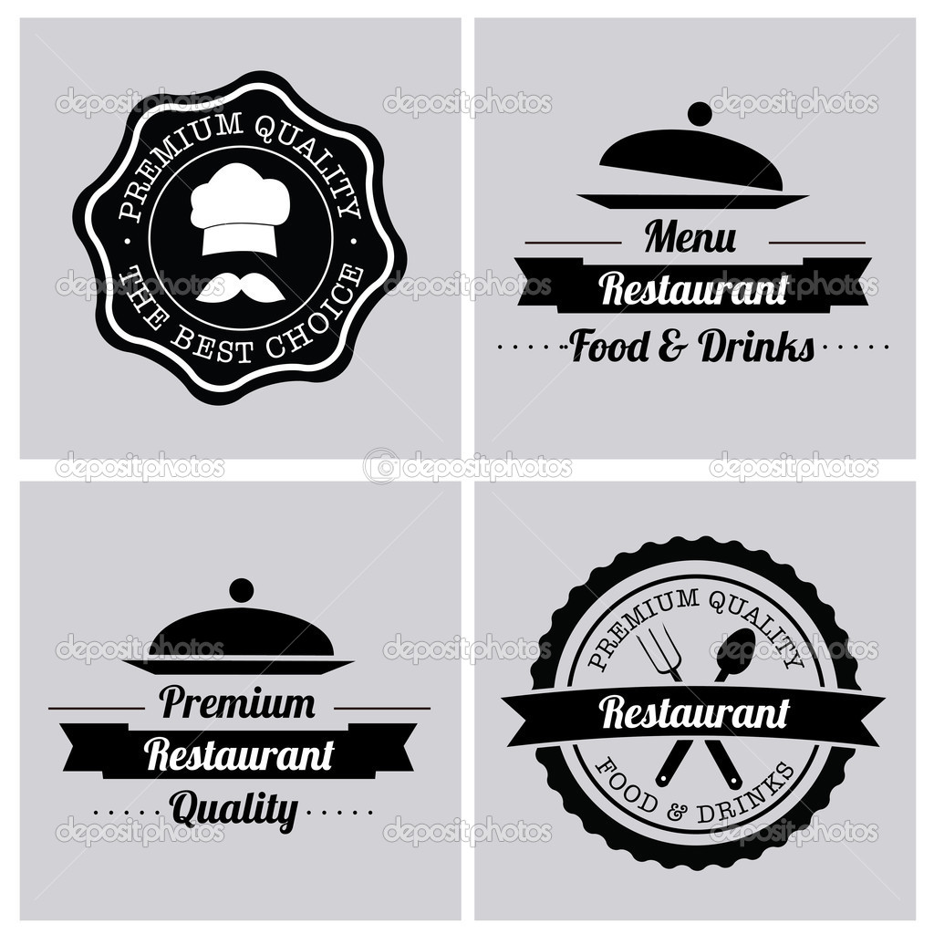Restaurant labels Stock Vector Image by ©L4DISENO #27907847