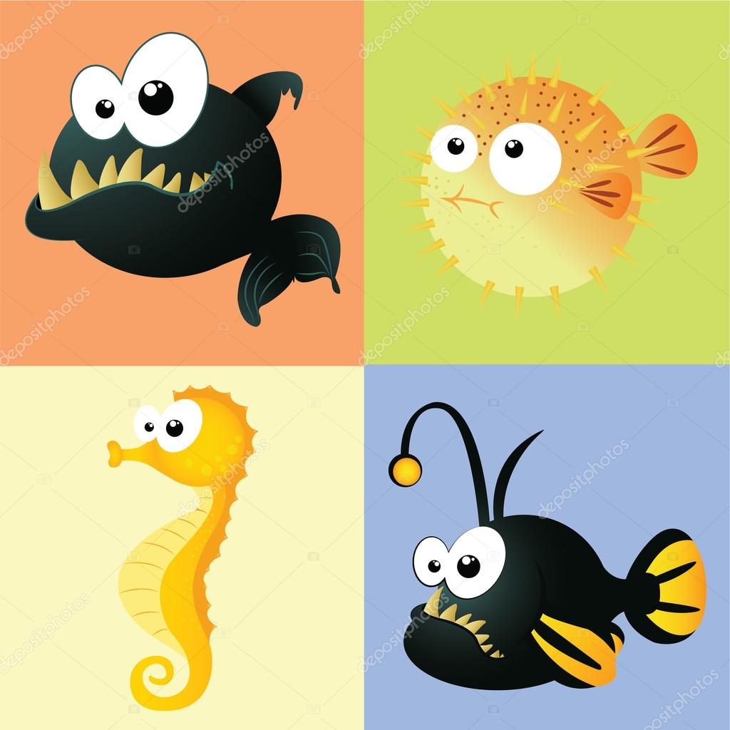Water animals Stock Vector Image by ©L4DISENO #29663245