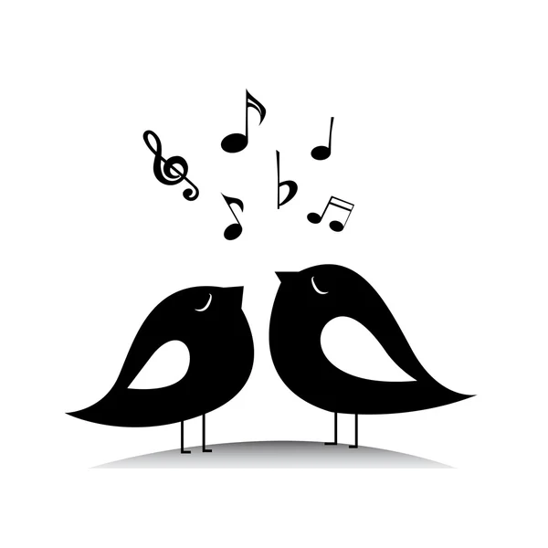 Musical notes with birds Stock Vector Image by ©odina222 #138735096