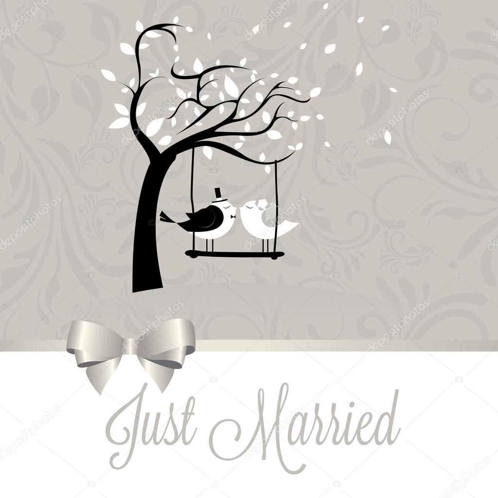 Just married birds Stock Vector Image by ©L4DISENO #31032477