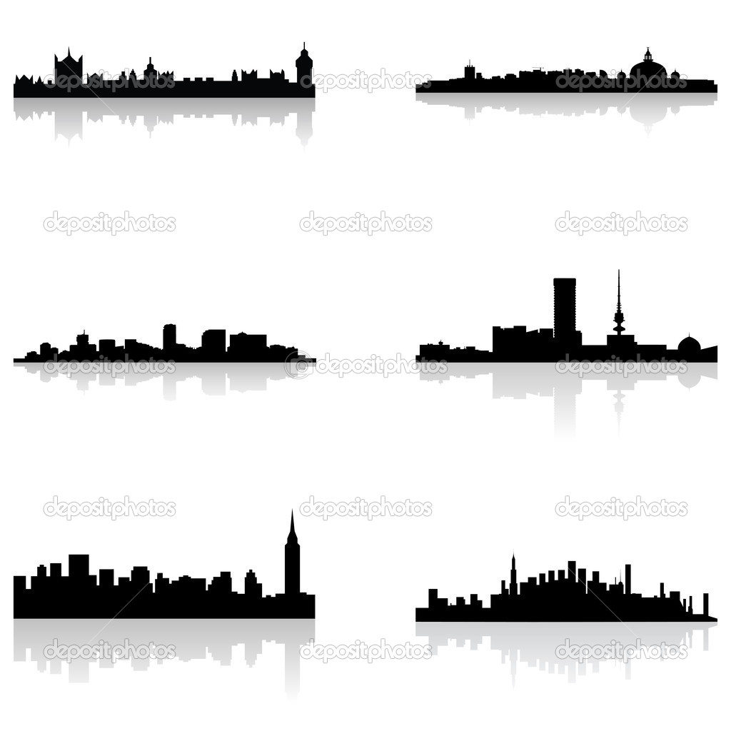 Building silhouettes Stock Vector Image by ©L4DISENO #33981035