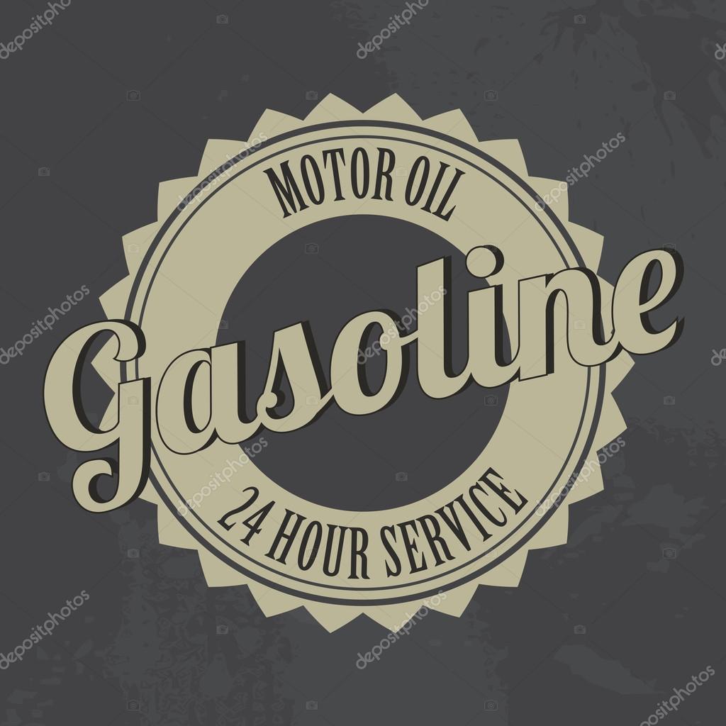 Gasoline label Stock Vector by ©L4DISENO 34493707