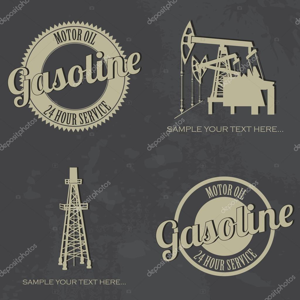Gasoline symbols Stock Vector by ©L4DISENO 34500939