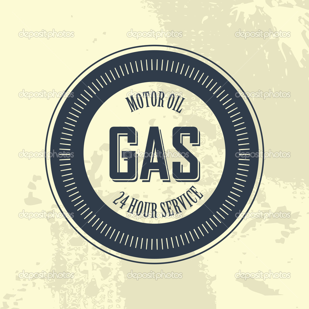 Gas label Stock Vector Image by ©L4DISENO #35433995