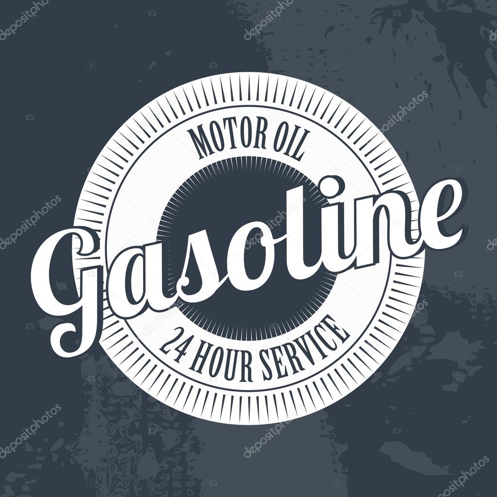 Gasoline label Stock Vector by ©L4DISENO 35434011