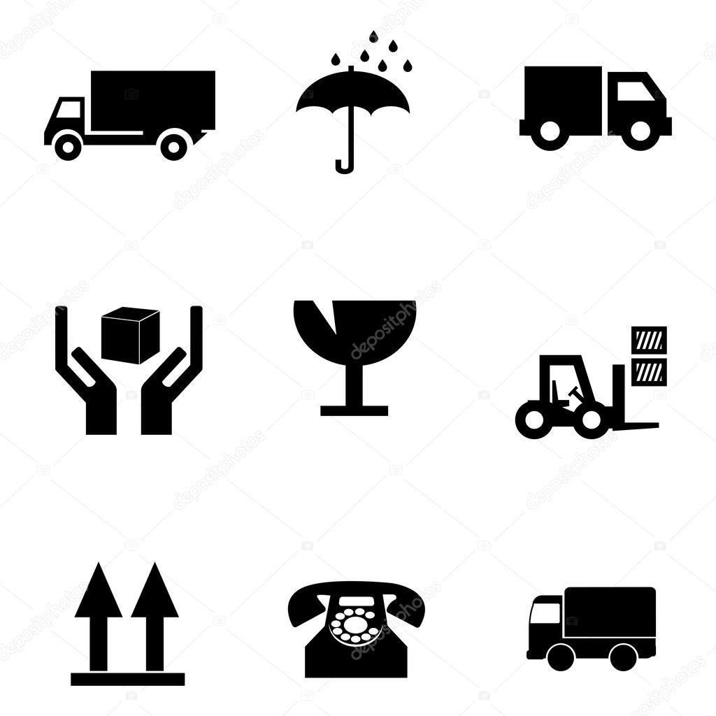 Delivery symbols Stock Vector by ©L4DISENO 35810083