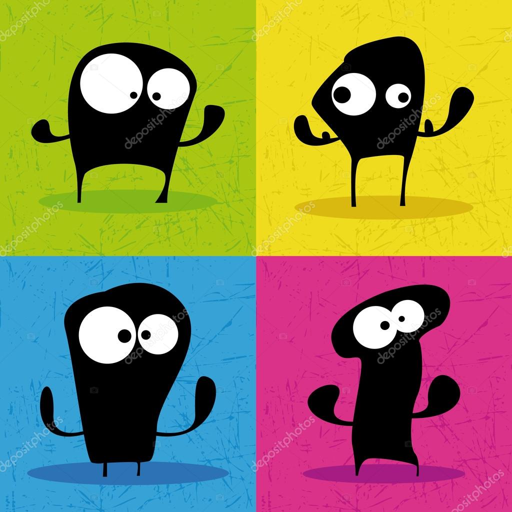 Monsters Stock Vector Image by ©L4DISENO #38040383