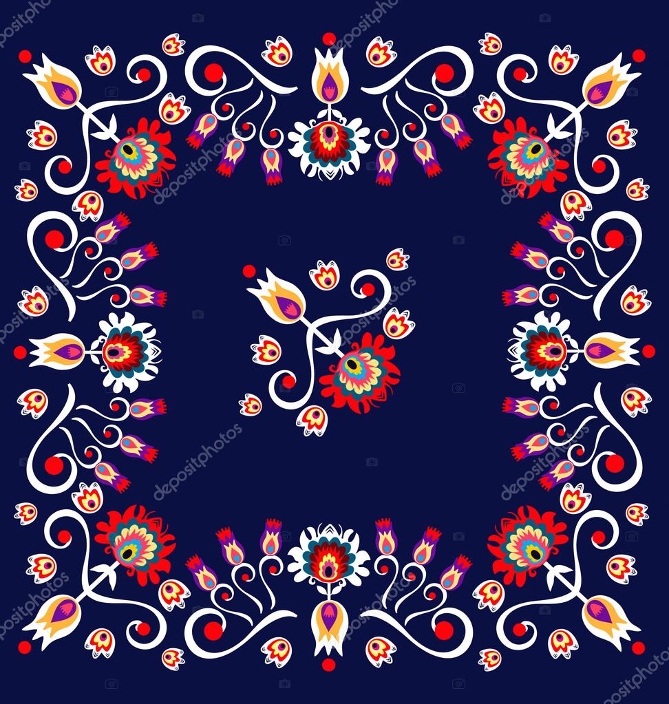 Folk label Stock Vector Image by ©Bridzia #46140593