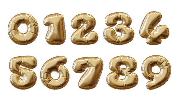 100,000 Gold number balloons Vector Images | Depositphotos