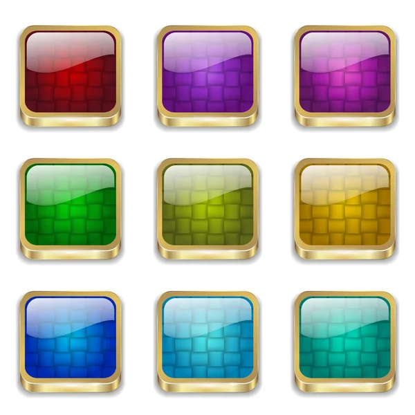 Set of glossy button icons. Stock Vector Image by ©Kolobock #26720505