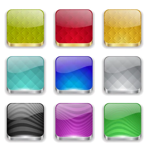 Set of glossy button icons. Stock Vector Image by ©Kolobock #26720407