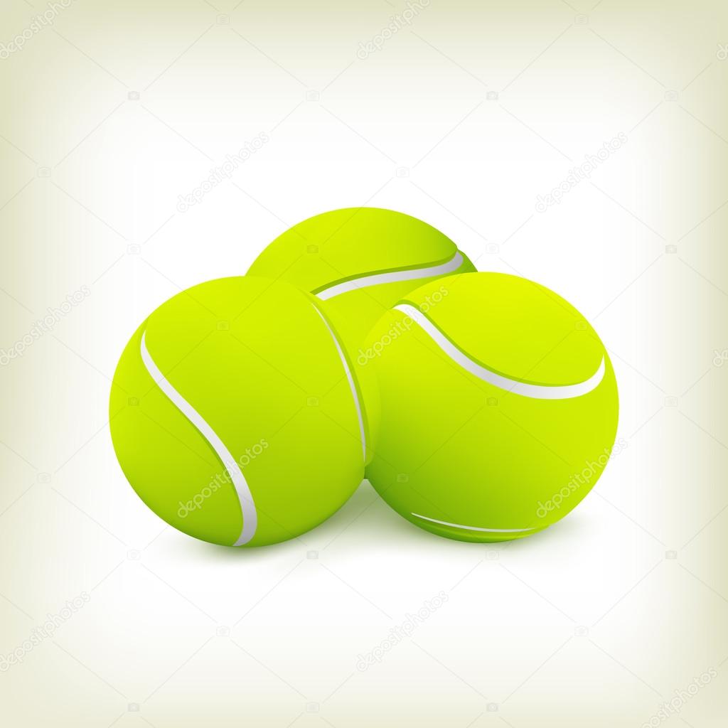 Three tennis balls. Stock Vector Image by ©Kolobock #41922815