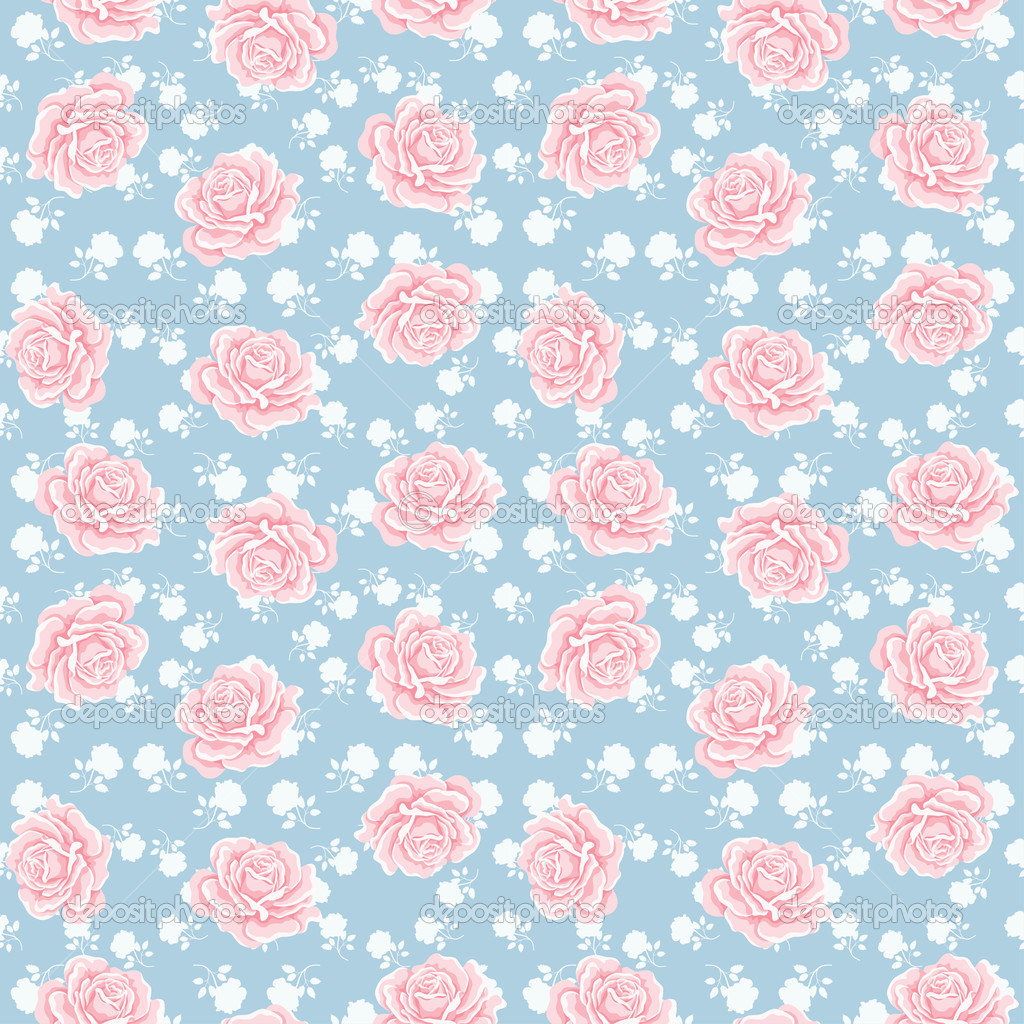 Seamless wallpaper pattern with roses Stock Vector Image by ©Kolobock ...