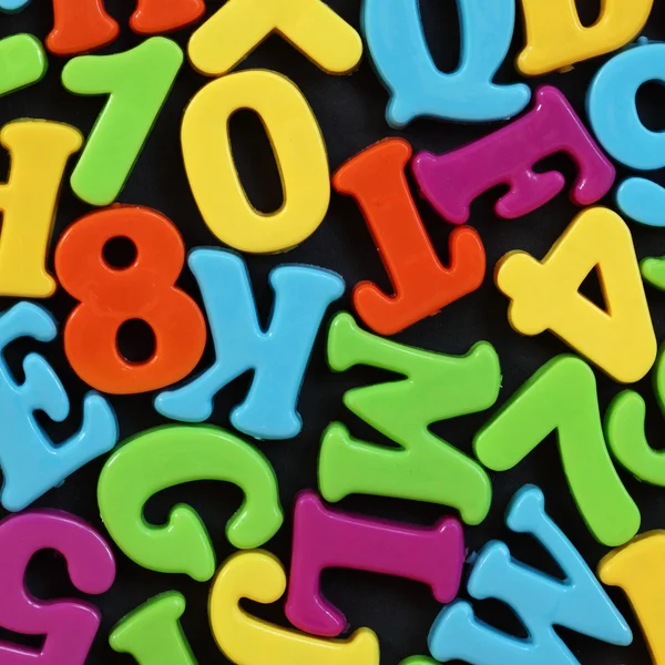 Colorful numbers and letters Stock Photo by ©MKucova 26239963