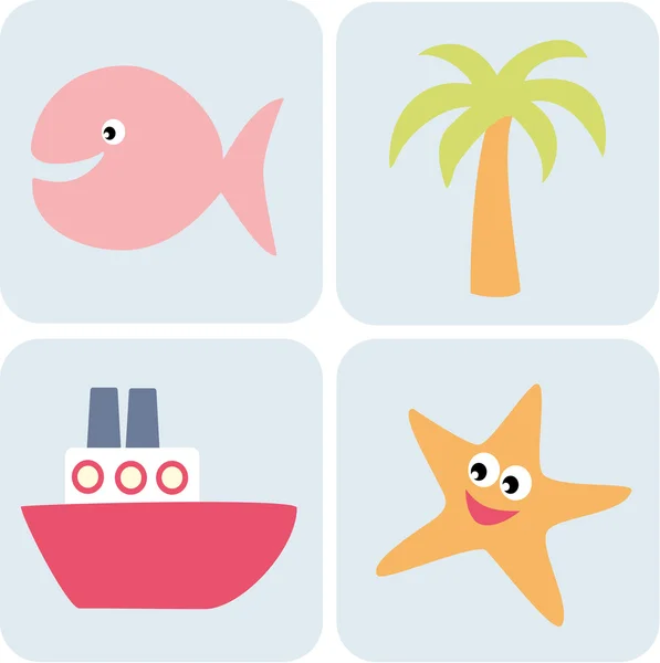 Simple sea Vector Art Stock Images | Depositphotos