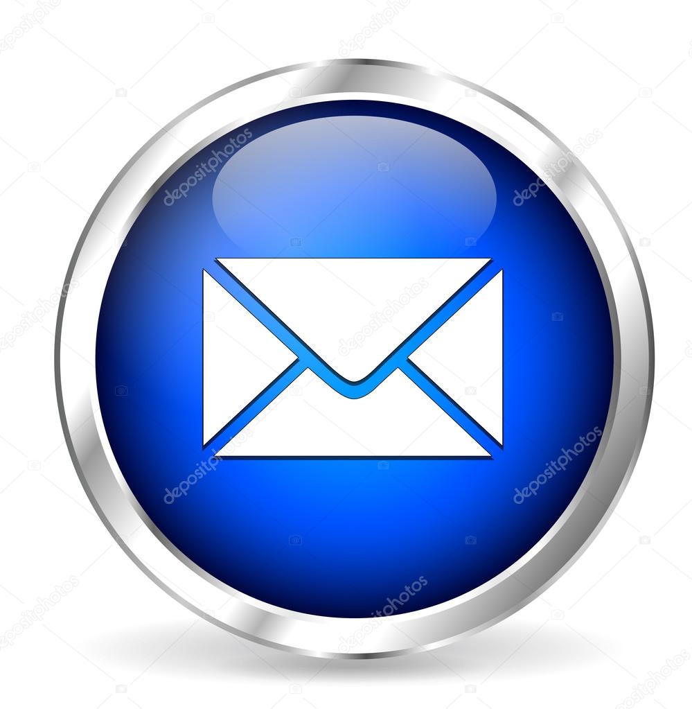 Mail Icon Png Blue