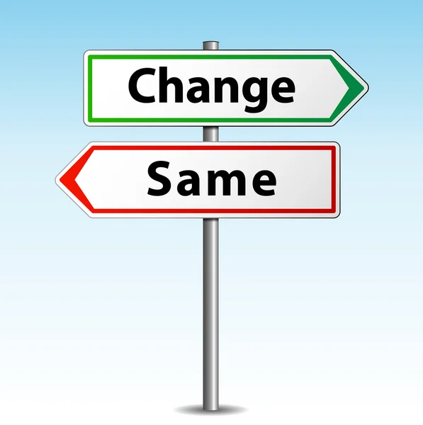 Vector change and same direction sign Stock Vector Image by ...