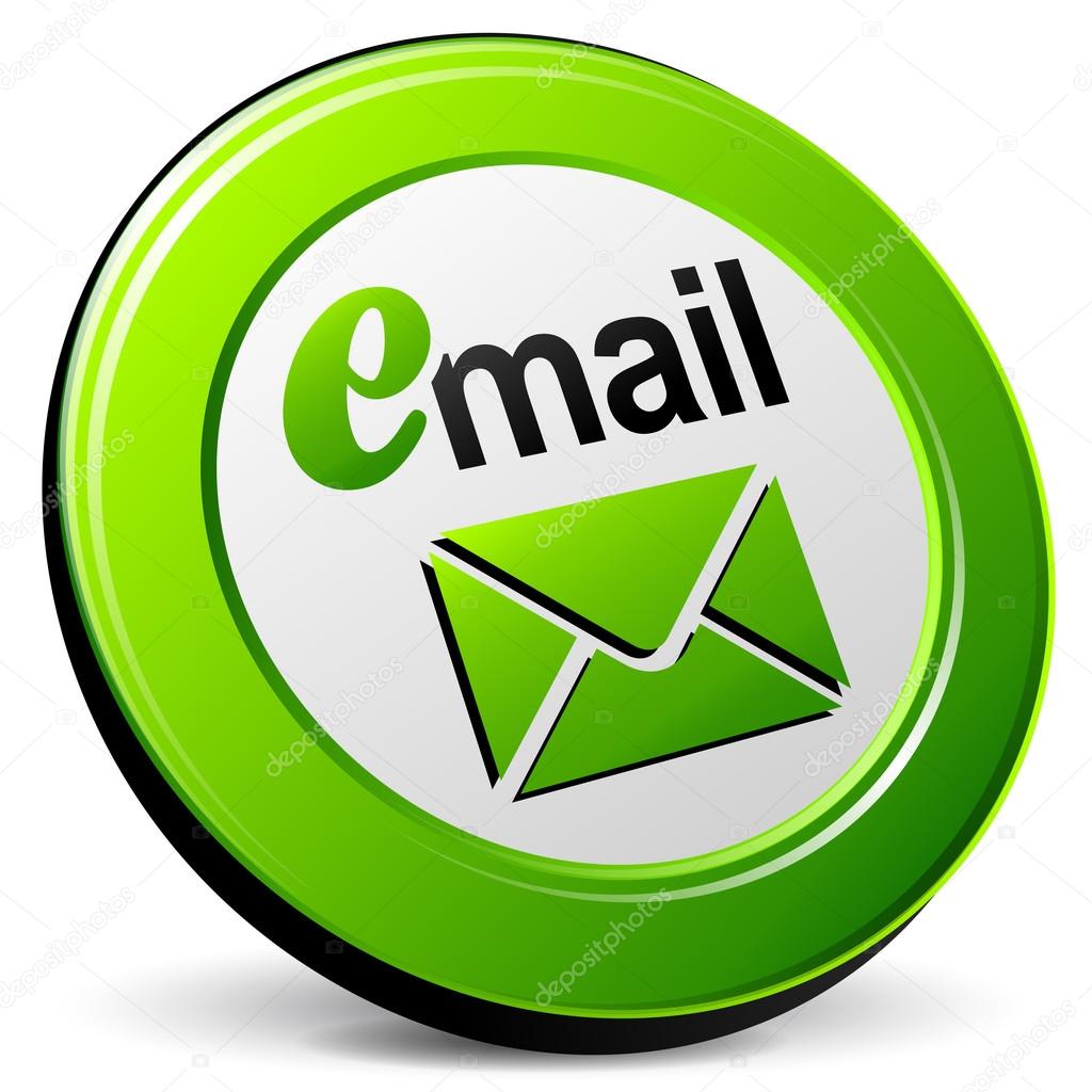 Icono de correo verde | icono de correo verde Vector — Vector de stock ...