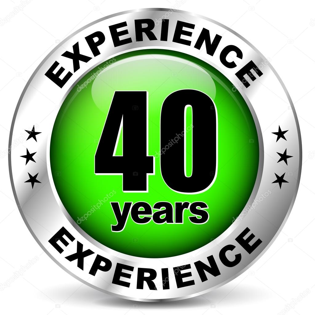 Forty years experience Stock Vector Image by ©nickylarson #47237863