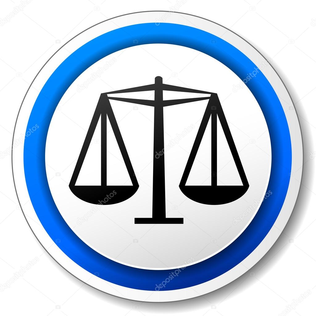 Icono de justicia vectorial Vector de stock por ©nickylarson 47651785