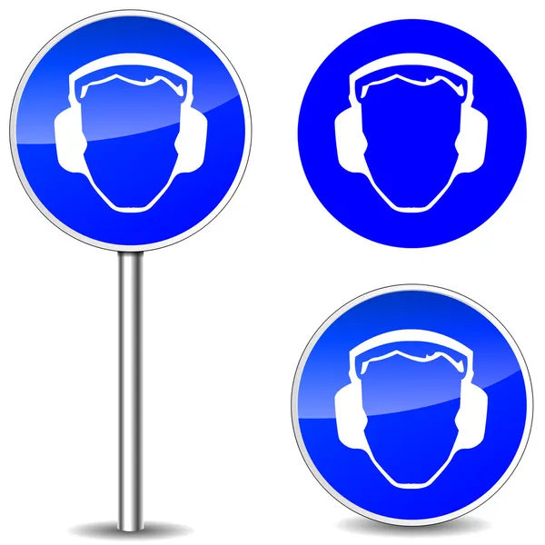 Ear Protection Sign Vector