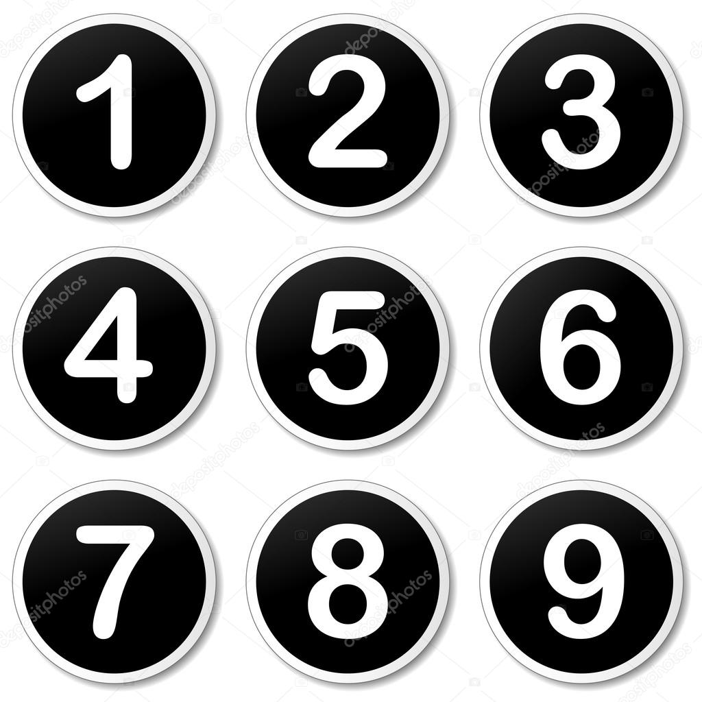Vector numbering icons — Stock Vector © nickylarson #50989569 Vector numbering icons — Stock Vector © nickylarson #50989569