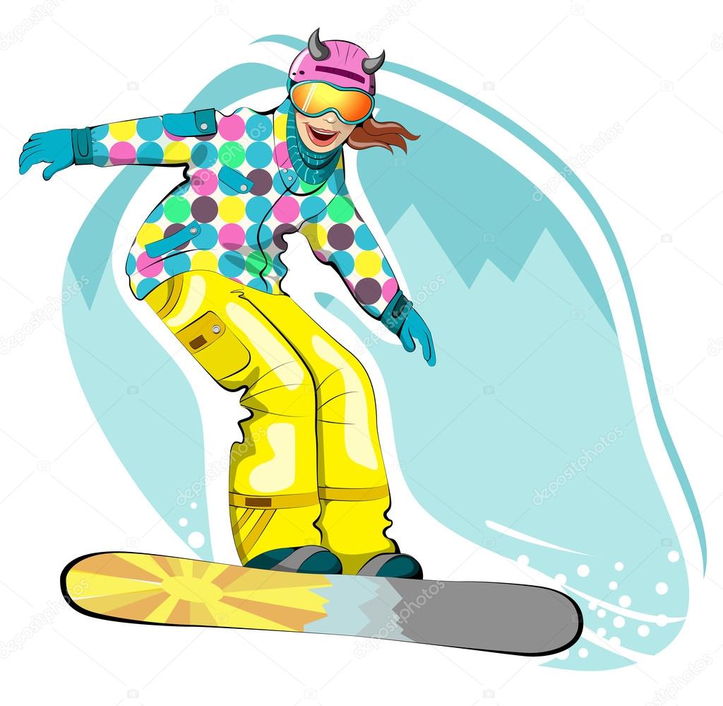 Girl Snowboarding Logos