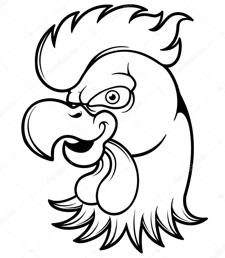Angry Cock Head Stock Vector Image By ©sararoom 35155773