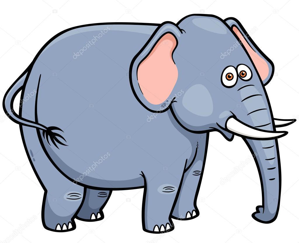 kreslený slon — Stock Vektor © sararoom #44322157