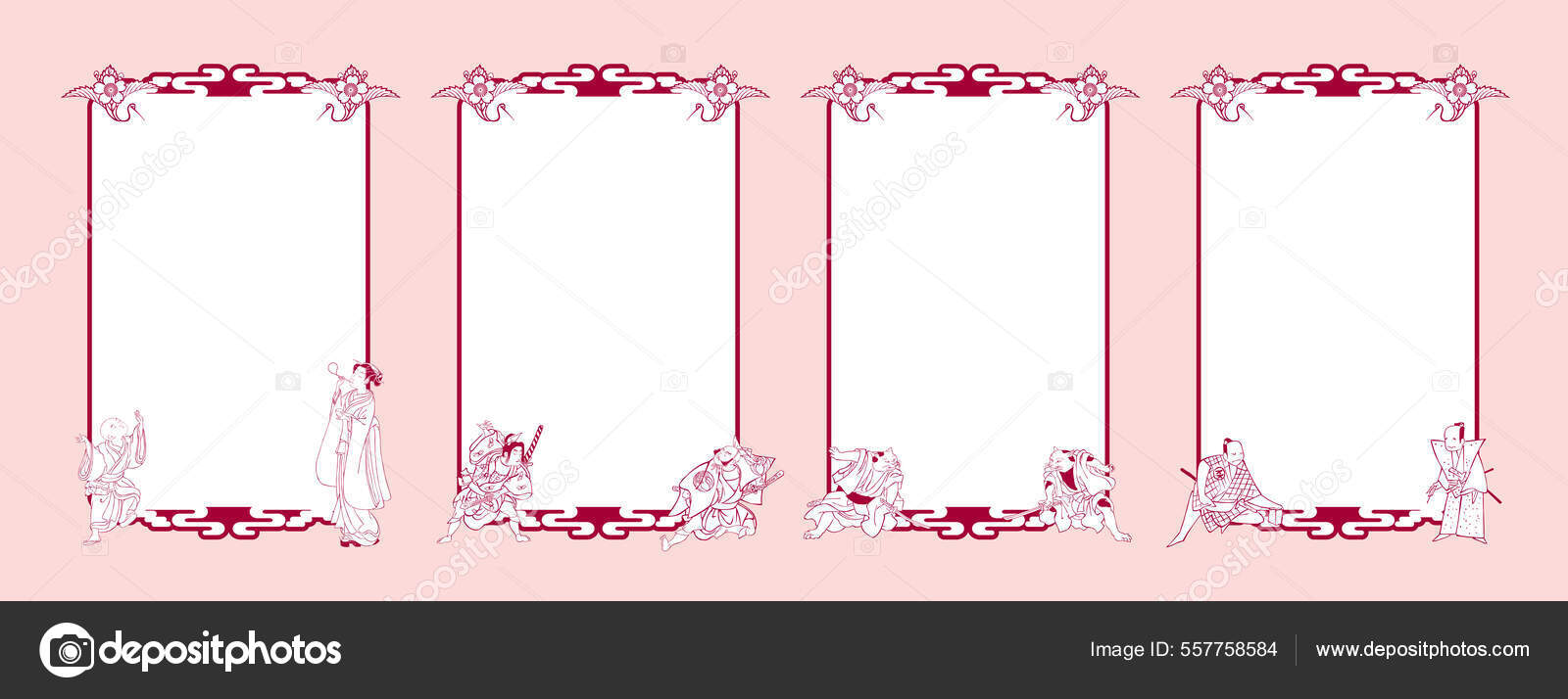 Japanese Style Frame Part Stock Vector Image by ©KIMASA #557758584