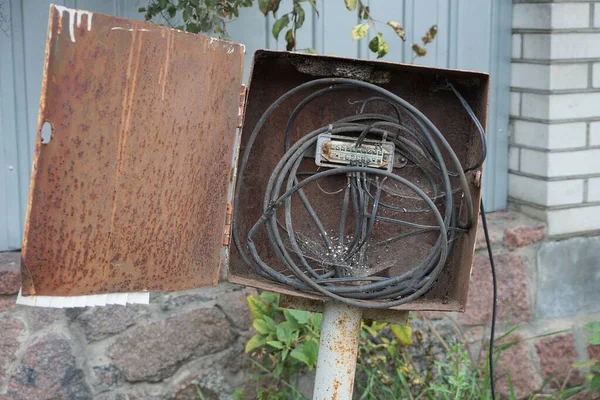Broken electrical box Stock Photos, Royalty Free Broken electrical box ...