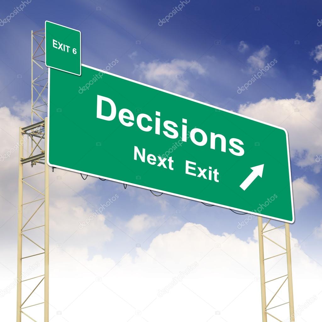 Road sign concept with the text Decisions — Stock Photo © Naypong #27687201