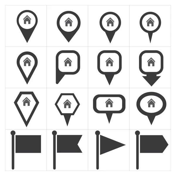 Icons pin check in place Stock Vector Image by ©kaisorn4 #56423329