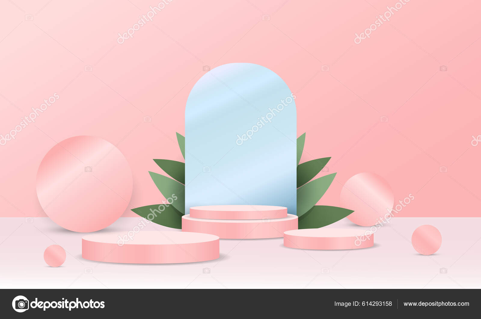 Background Products Pink Tall Shapes Various Sizes Displaying Products ...