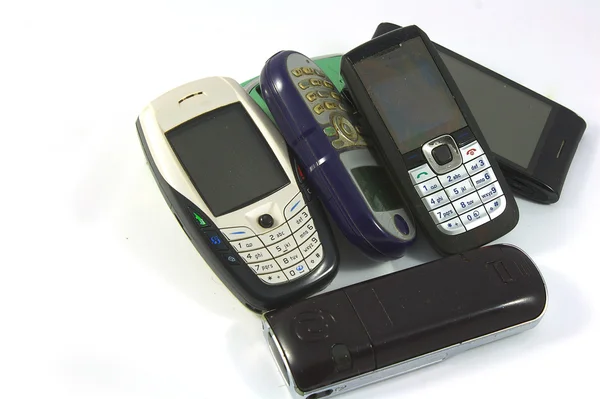 Old pile of mobile phones Stock Photos, Royalty Free Old pile of mobile ...