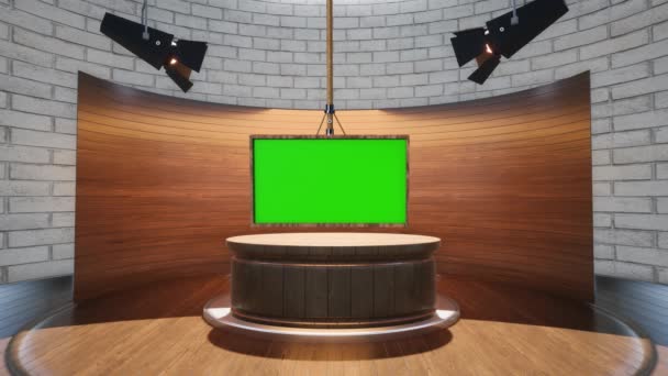 Empty Talk Show Stage
