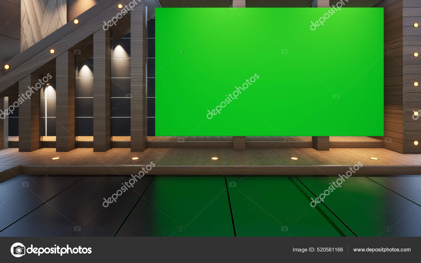 Fondo Para Programas Televisión Wall Virtual News Studio Fondo ...